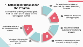 Developing Training Materials | PDF