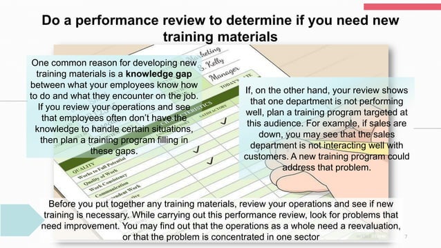 Developing Training Materials | PDF