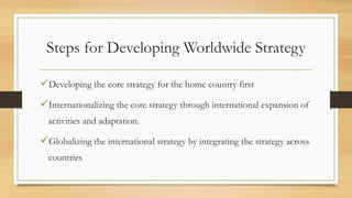 Developing transnational strategy | PPTX