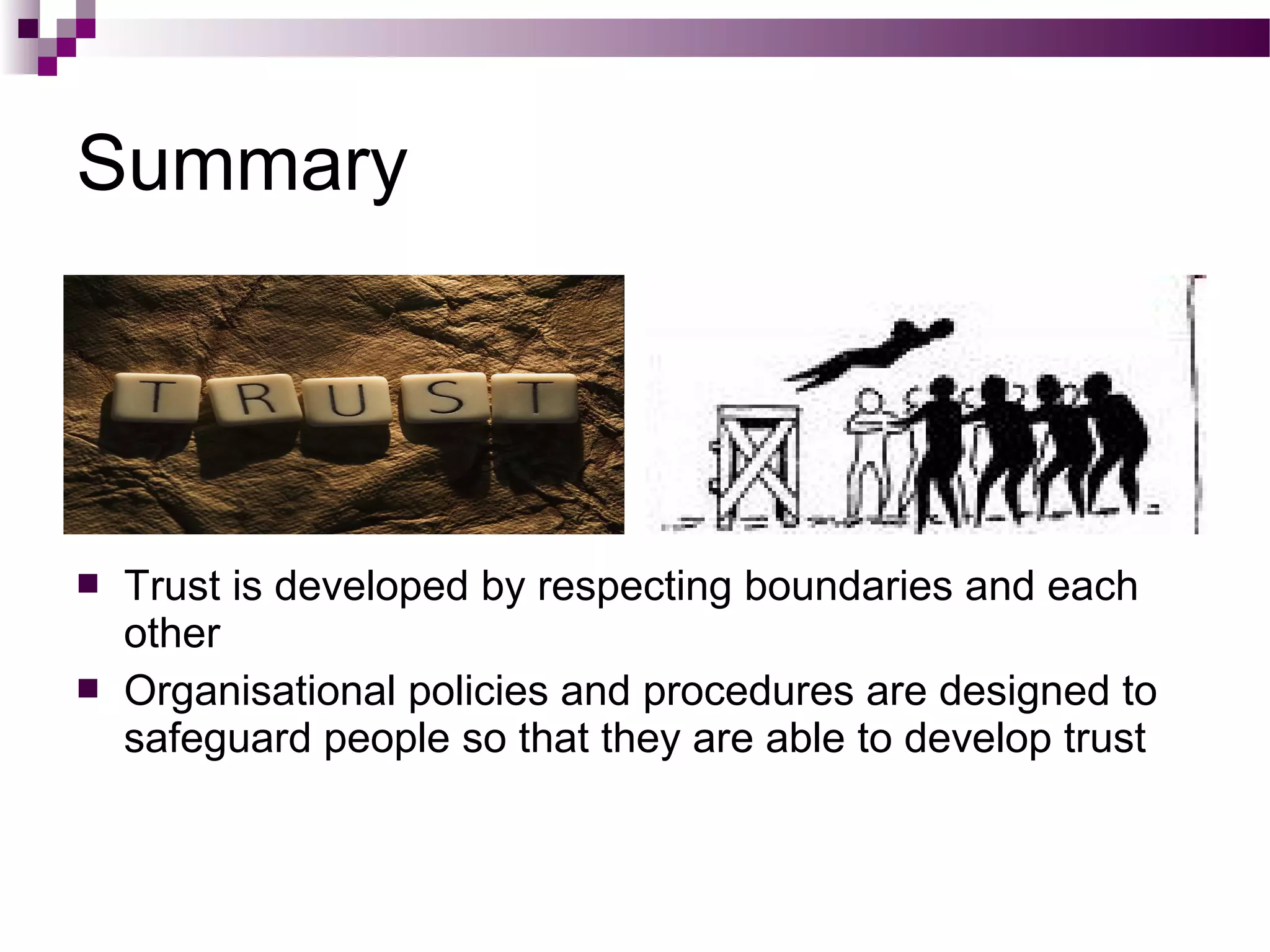 Developing trust | PPT