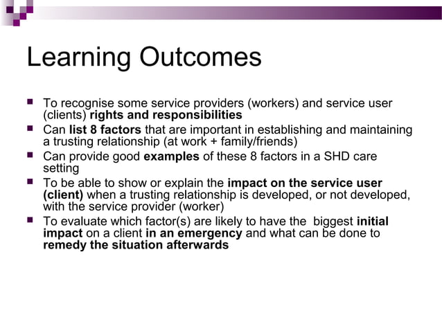 Developing trust | PPT