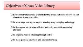 Developing video archive library using omeka : An open source digital library management system ...