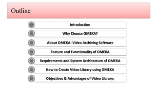 Developing video archive library using omeka : An open source digital library management system ...