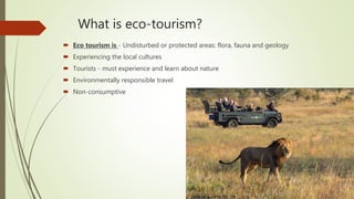 Developing wildlife tourism 2018 | PPTX