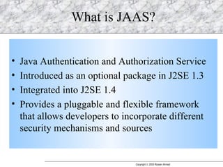 Developing With JAAS | PPT | Programming Languages | Computing