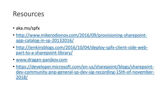 Developing with SharePoint Framework (SPFx) on-premises | PDF