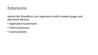 Developing with SharePoint Framework (SPFx) on-premises | PDF