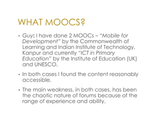 Developing World MOOCs - Wrap-up session | PPTX | Online Education ...