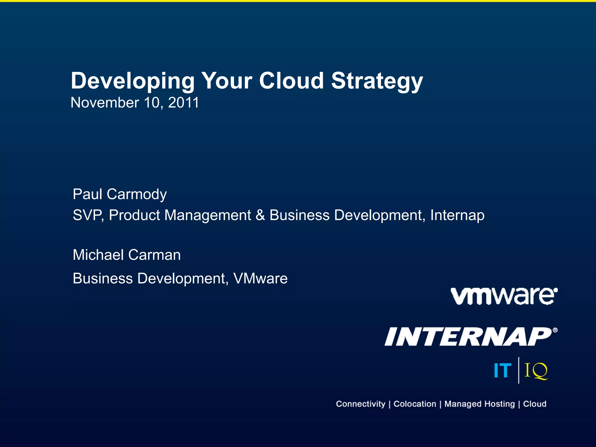 Developing Your Cloud Strategy | PDF