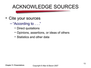 Developing your presentation | PPT