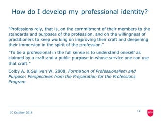 Developing Your Professional Identity in the Legal Profession | PPTX