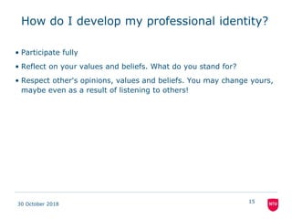 Developing Your Professional Identity in the Legal Profession | PPTX
