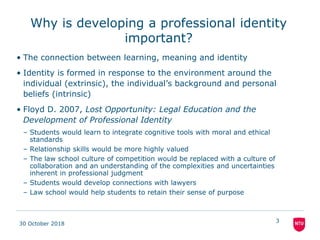 Developing Your Professional Identity in the Legal Profession | PPTX