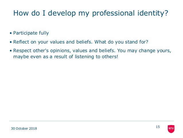 Developing Your Professional Identity in the Legal Profession