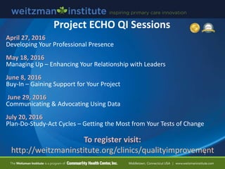 Project ECHO Quality Improvement | PPTX