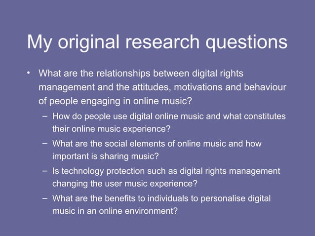 Developing your research question | PPT | Technology & Computing