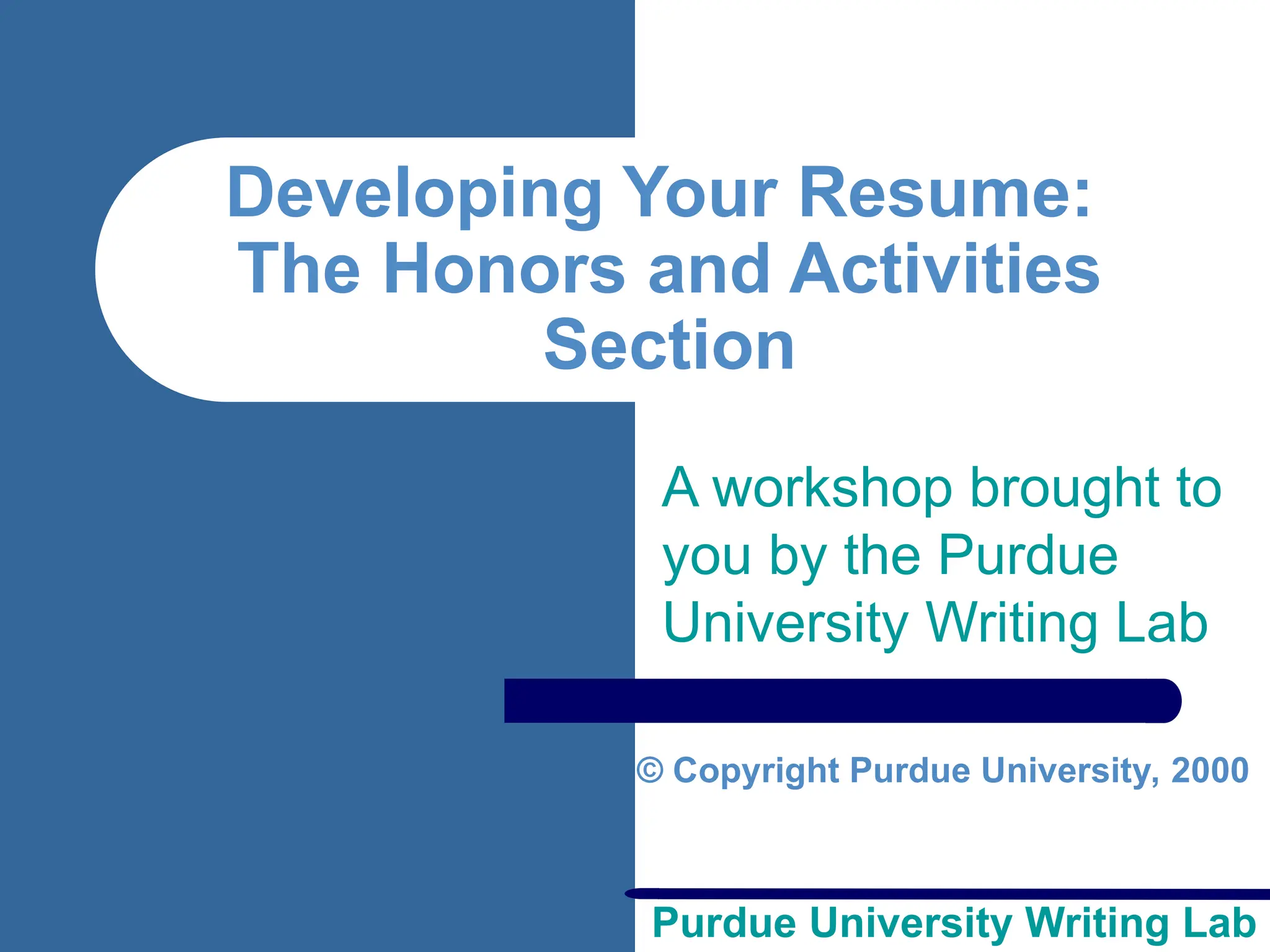 The best Strategies for Developing your Resume | PPT