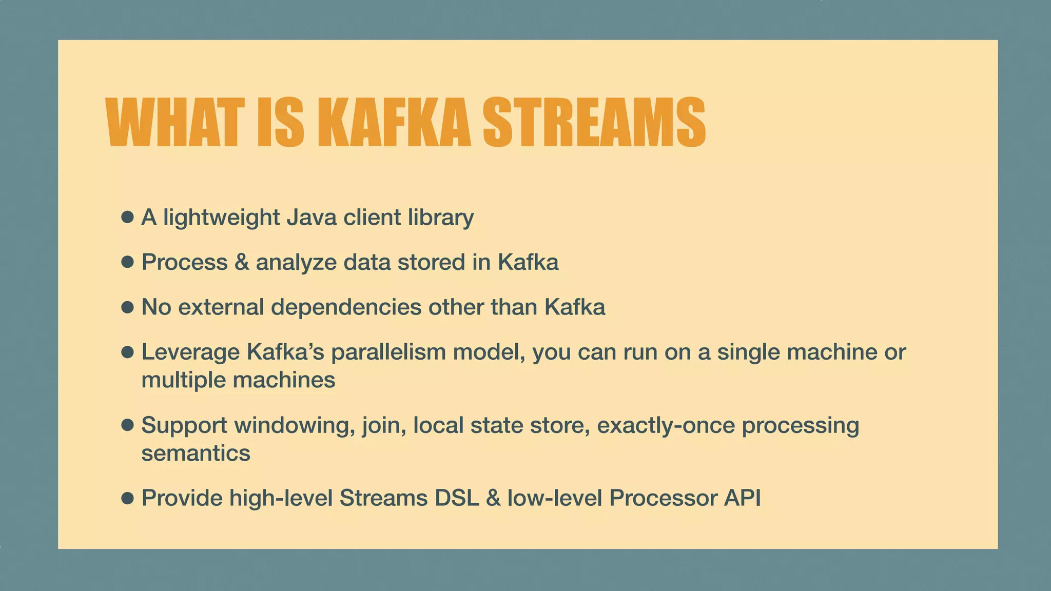 DataConf.TW2018: Develop Kafka Streams Application on Your Laptop | PPT