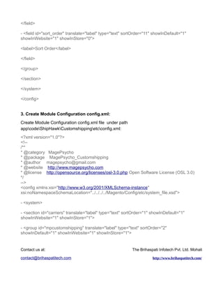 Develop magento 2 custom shipping module | PDF