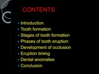 Development of Dentition AND Anomalies | PPTX