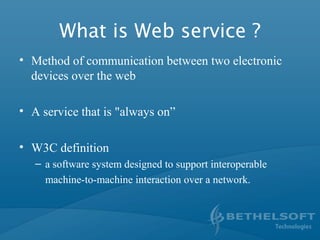 Developmeant and deployment of webservice | PPT