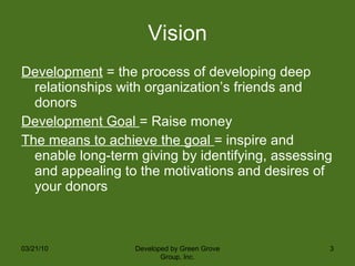 Fundraising and Development | PPT