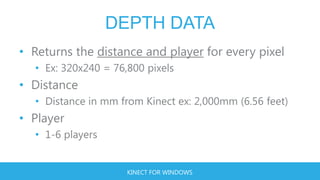 Kinect for Windows Quickstart Series | PPT
