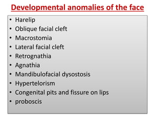Development of face, palate and jaw | PPTX