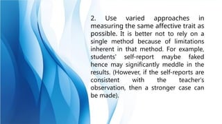 DEVELOPMENT Of Affective Assessment Tools | PPTX