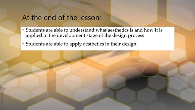 Development: Aesthetics | PPT
