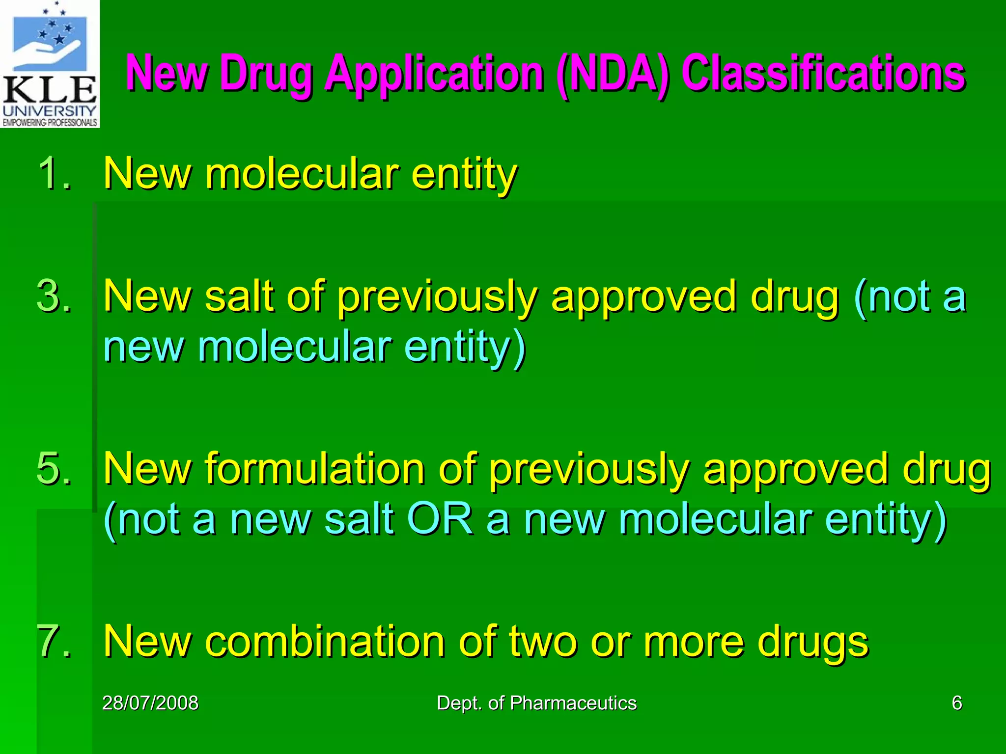 Development And Review Process Of NDA, ANDA/AADA and OTC | PPT
