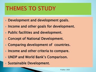 Development Class-10. CBSE Social Science, Econimics. | PPTX | Personal ...