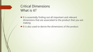 Development: Critical dimensions | PPTX