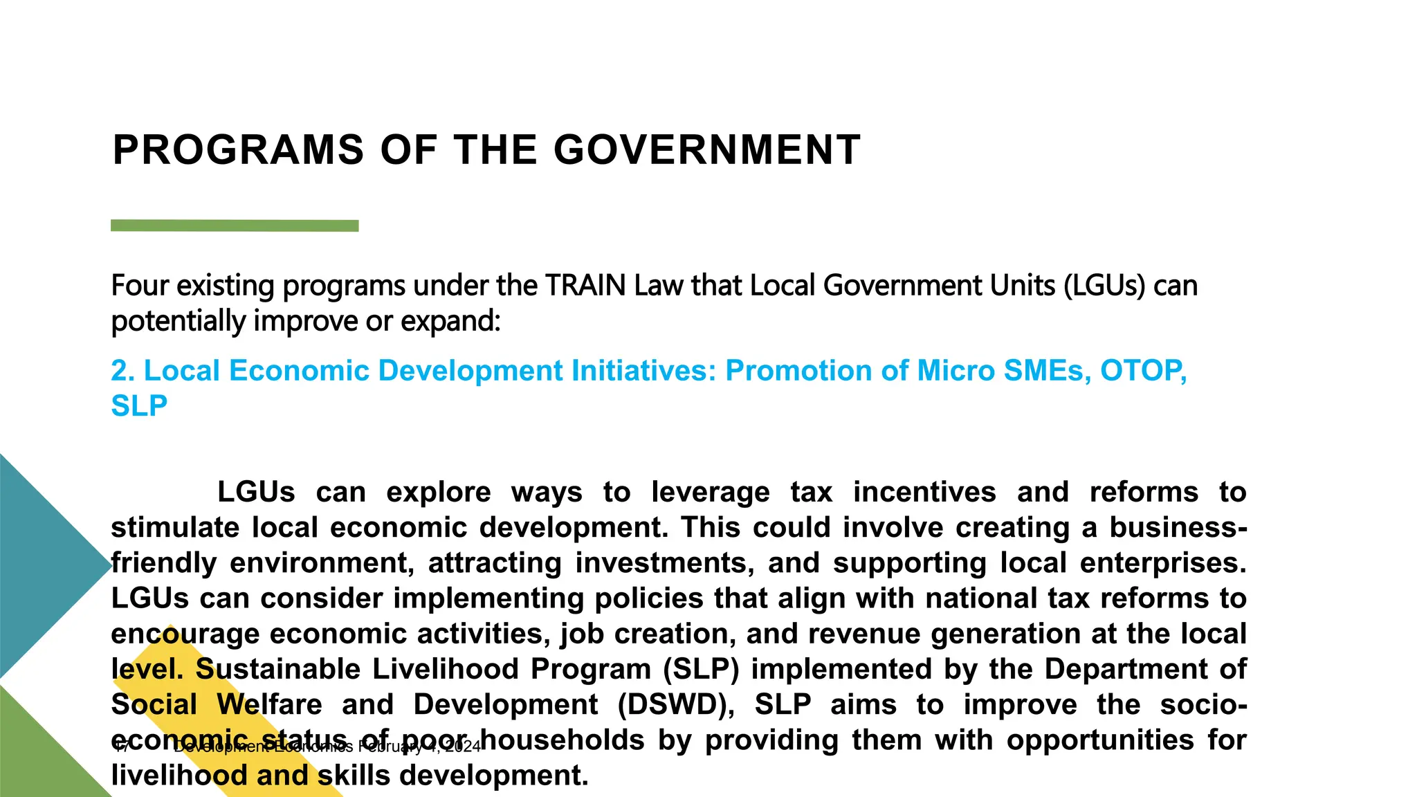 Development Economics | PPTX