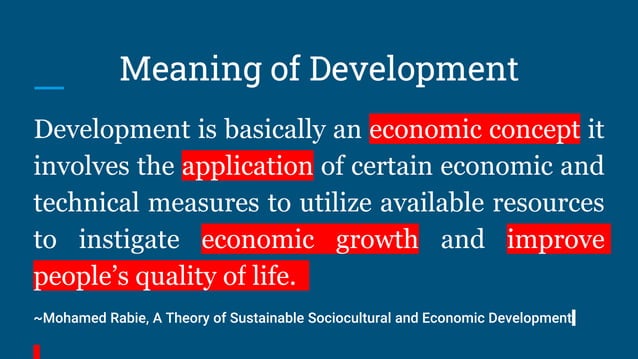 Development Meaning and Definition | PPT