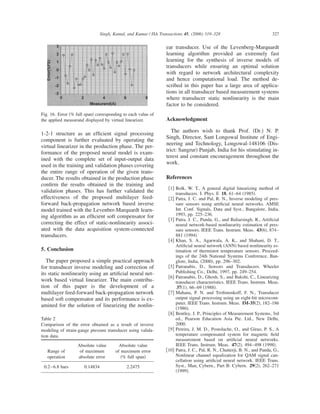 Development of a virtual linearizer for correcting transducer static nonlinearity | PDF