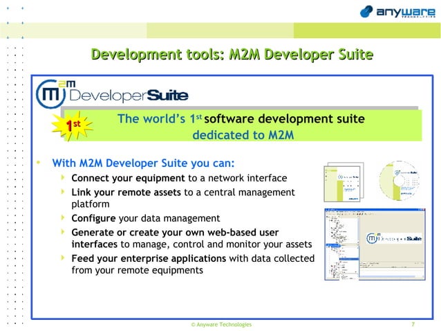 Development tools : a key driver for the M2M market take-off | PPT