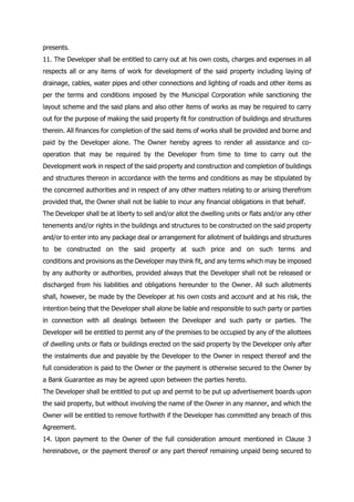 DEVELOPMENT AGREEMENT | PDF