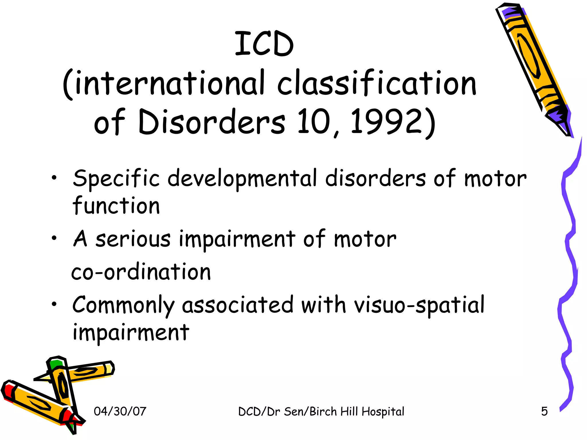 Developmental Coordination Disorder | PPT