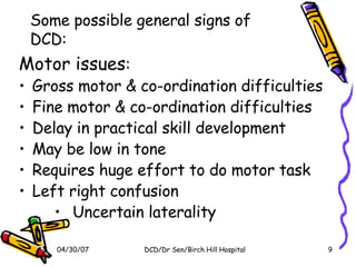 Developmental Coordination Disorder | PPT