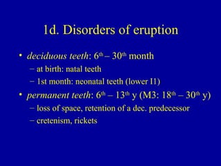 developmental-disorders in children’s teeth | PPT