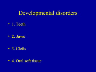 developmental-disorders in children’s teeth | PPT