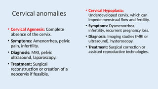 Developmental abnormalities of structures of female reproductive system ...