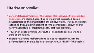 Developmental abnormalities of structures of female reproductive system ...