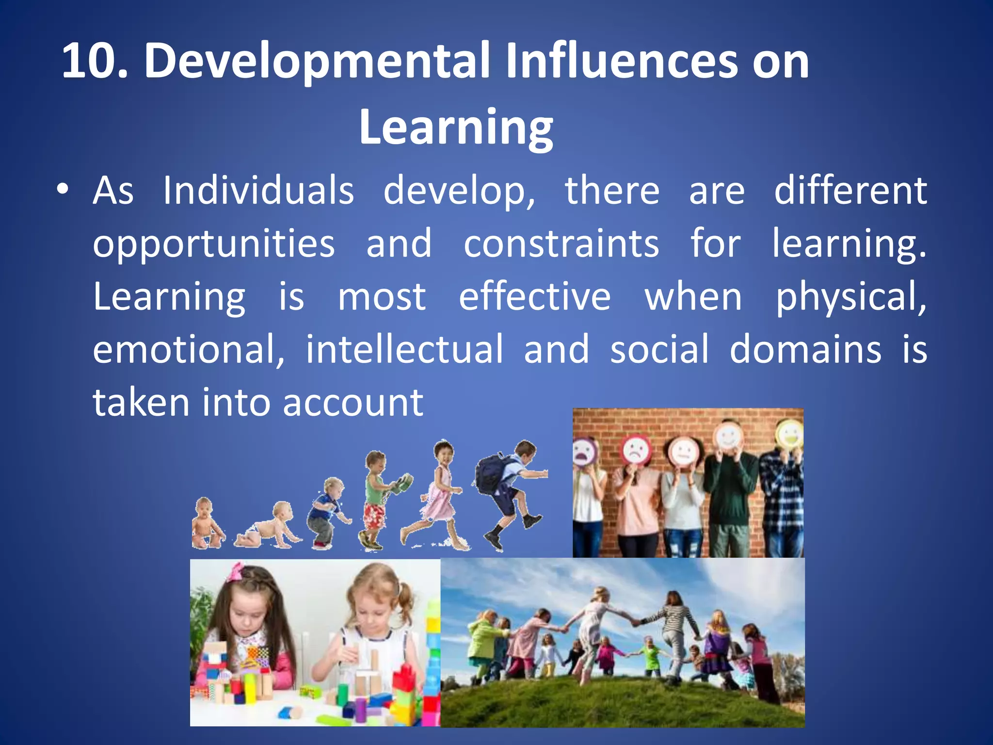 Developmental and social factors in Learning Centered Psychological ...