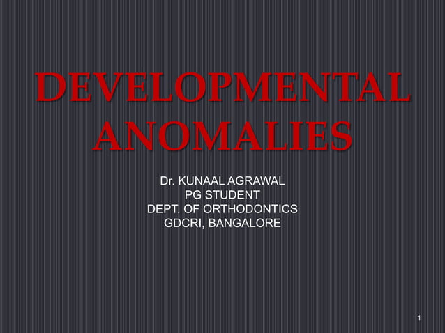 Developmental anomalies of craniofacial region | PPTX | Infertility ...