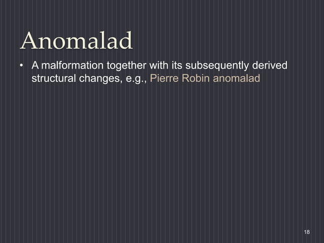 Developmental anomalies of craniofacial region | PPTX | Infertility ...