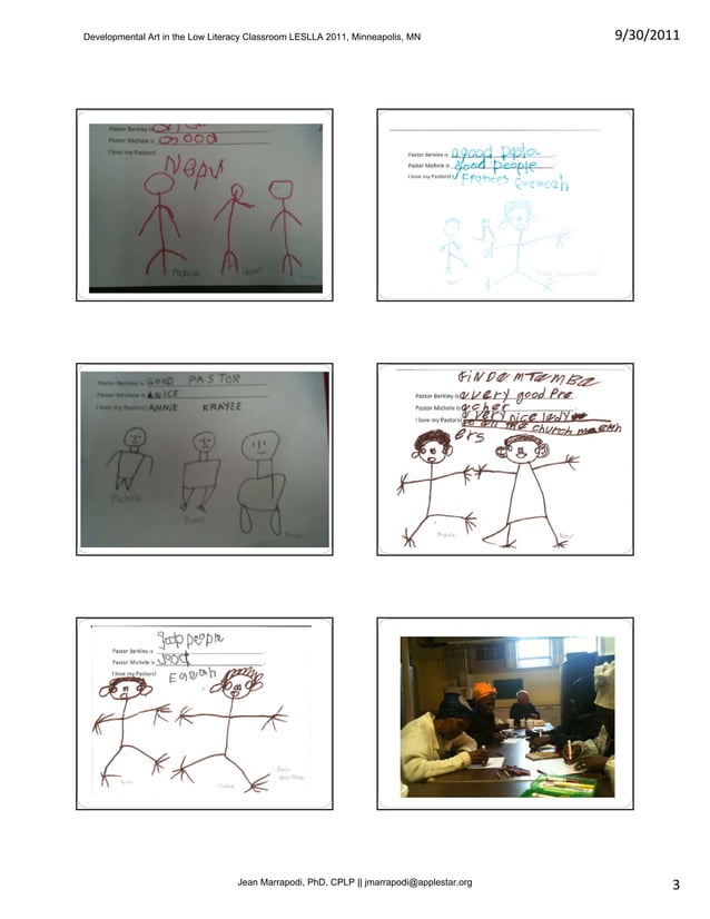 Developmental art in the low literacy classroom handout | PDF