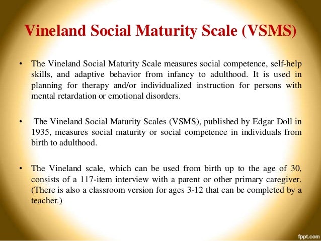 Developmental assessment