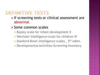 Developmental assessment and screening | PPTX